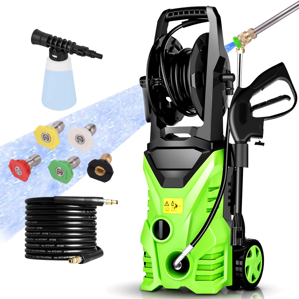 Power Washer Homdox Pressure Washer 1.72GPM Electric Pressure Washer 1